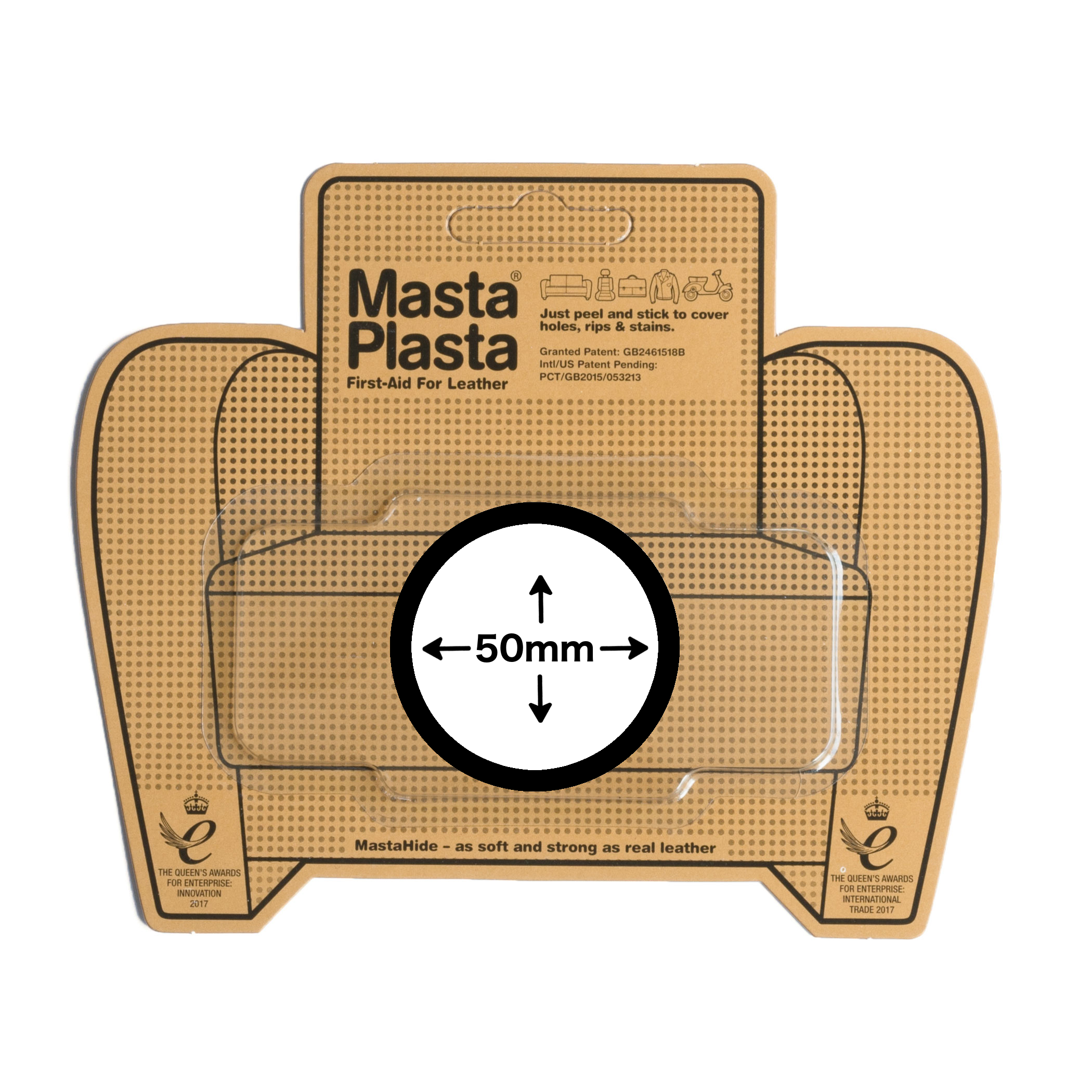 Suede Repair Patch | Small Circle – 5cm x 5cm – MastaPlasta