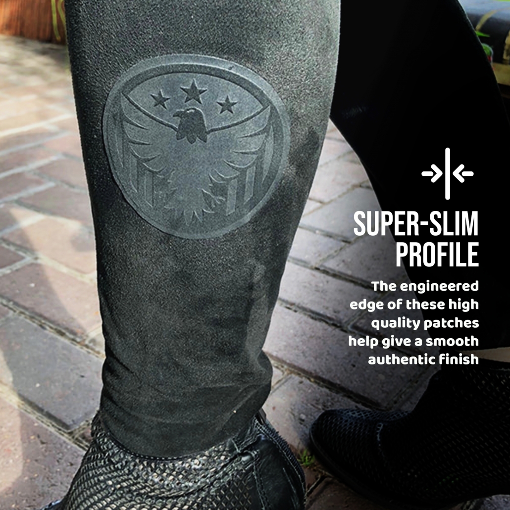 Suede Repair Patch | Eagle Circle – 8cm x 8cm | MastaPlasta