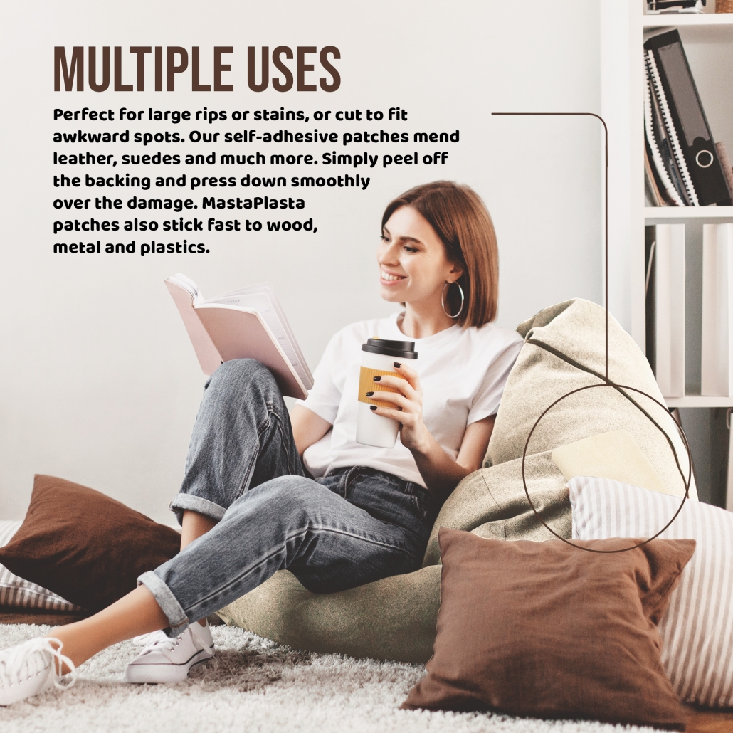 Suede Repair Patch | Large Plain – 20cm x 10cm | MastaPlasta